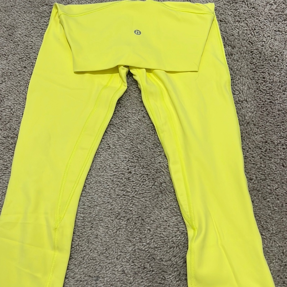 Lululemon Align Highlight Yellow Cropped/Capri Leggin… - Gem
